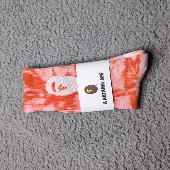 Bape | Underwear & Socks | Bape Crew Socks Ape Head Logo Mens Womens ...